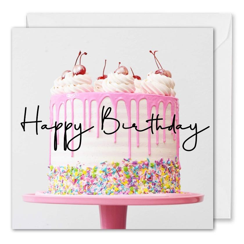 Custom Corporate Birthday Cake Card - B2B - Clients, Employee | Greetd