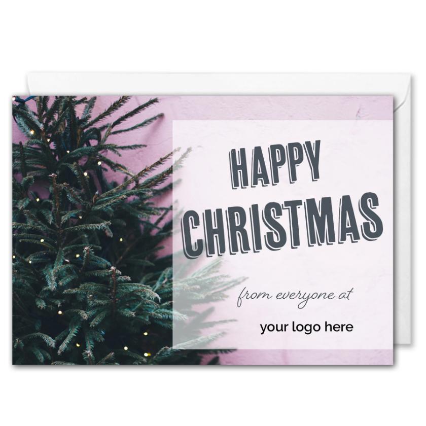 Personalised Logo Business Christmas Card - Christmas Tree | Greetd